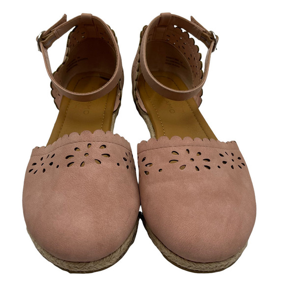 Andiamo | Shoes | Andiamo Pink Espadrille Sandals With Ankle Strap 7 ...